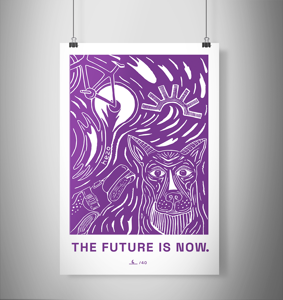 Supporters Collection — Screen Print (purple) – HEZO Sports